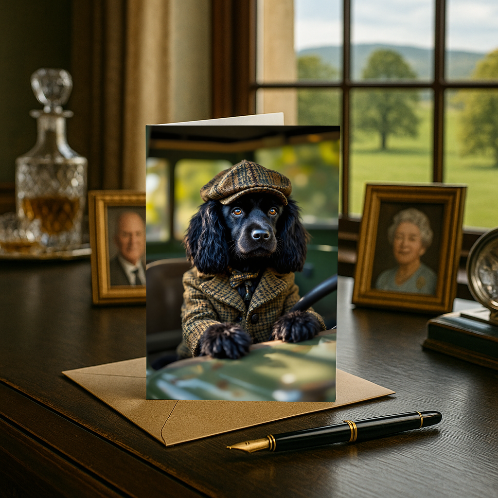 Vinnie the Black Cocker Spaniel | Dog Greeting Card (A5) – Country Spo ...