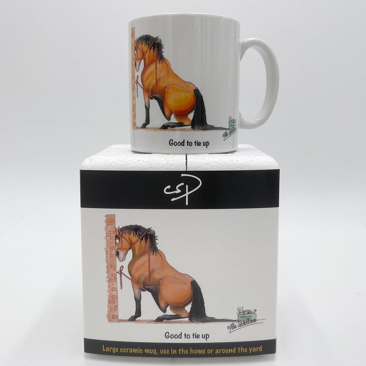 Horse mug. Good to Tie Up by Alex Underdown – CountrysideGreetings