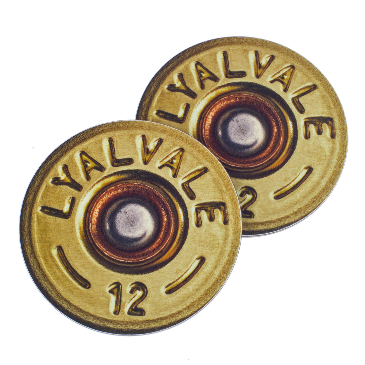 2 x Lyalvale Shotgun Cartridge Coasters. Shooting Gift ...