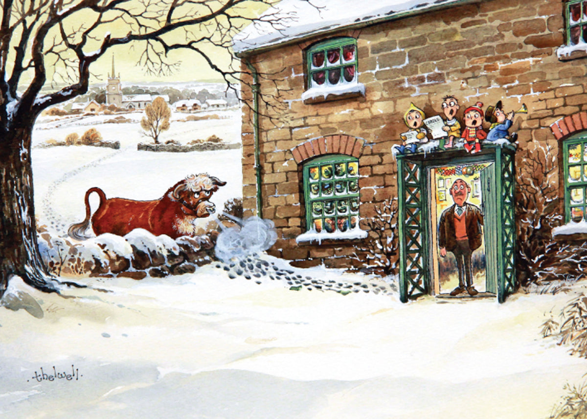 Farming Christmas Card. Who's There by Norman Thelwell. Featuring Here ...